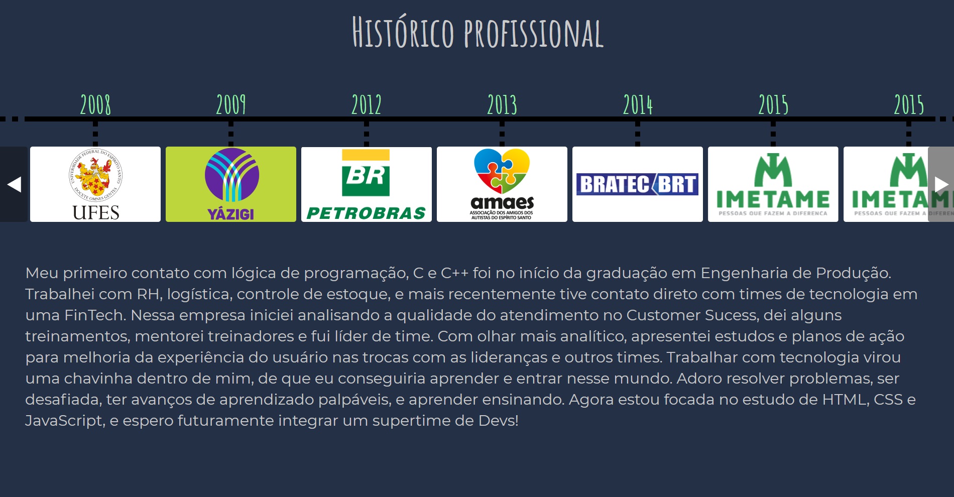 Portfolio Daniela Caus - HTML e CSS Feliz Portfolio Daniela Caus - HTML e CSS Feliz